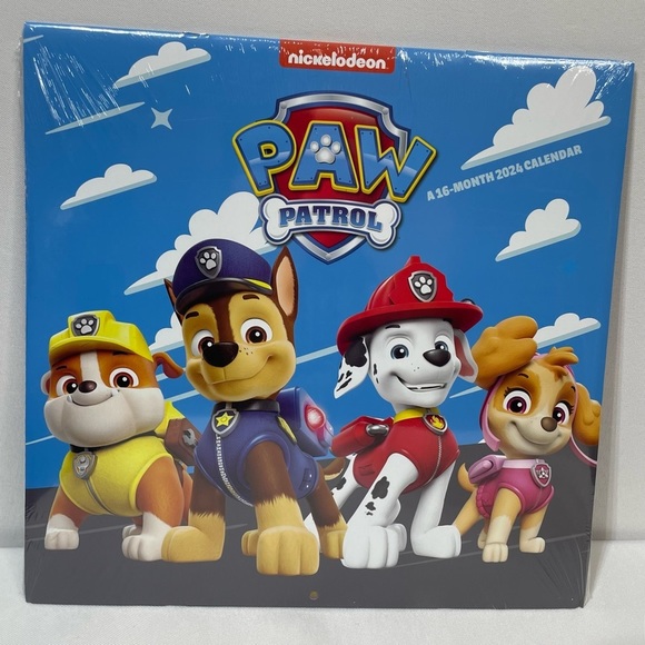 Paw Patrol | Other | Paw Patrol Wall Calendar 224 Kids Gifts Chase Rubble Marshall Sky Fun Gift ...
